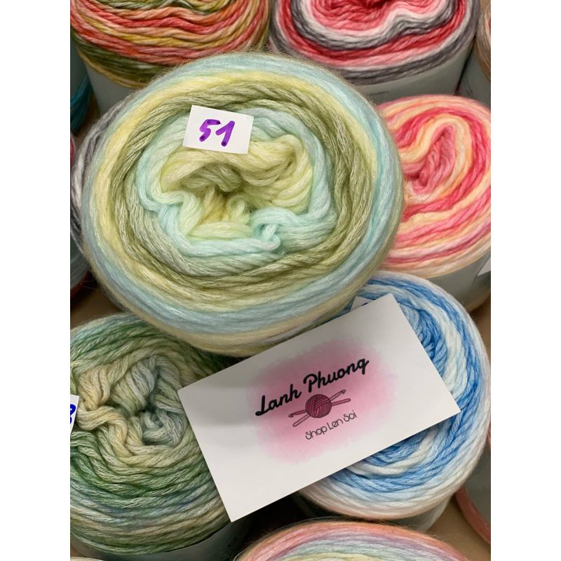 Len Fairy Cầu Vồng Loang Mềm Mịn 100gram | Shopee Việt Nam