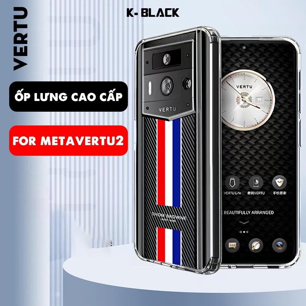 Ốp lưng VERTU cảm ứng trong suốt, thích hợp METAVERTU2, IVERTU, bảo vệ ...