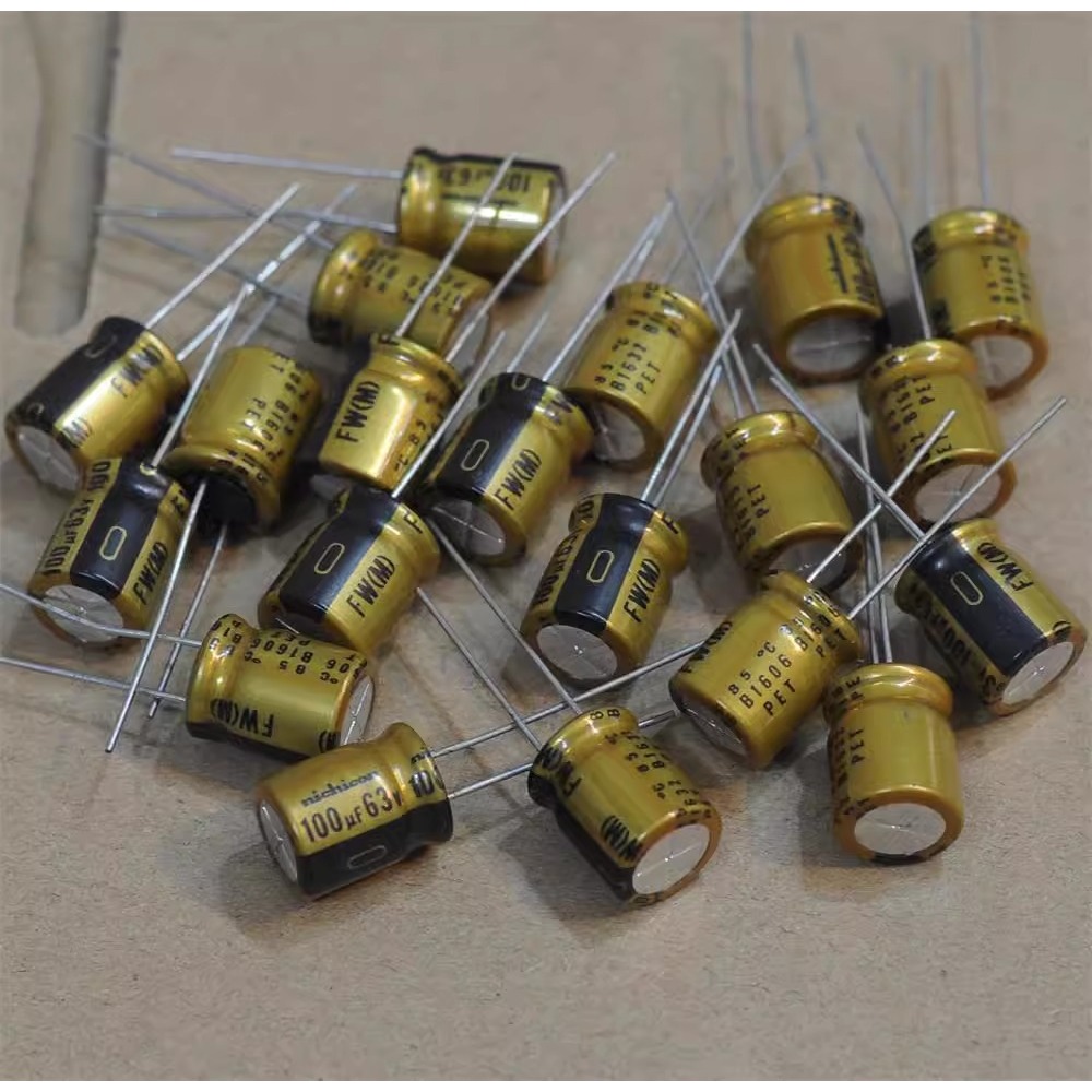 (02 con) Tụ điện Audio phân cực Nichicon Japan 63v 100uF - Chính hãng ...