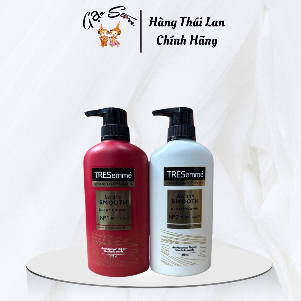 Cặp dầu gội và dầu xả Tresemme Keratin Smooth Thái Lan 400ml ( Màu đỏ ) | Shopee Việt Nam