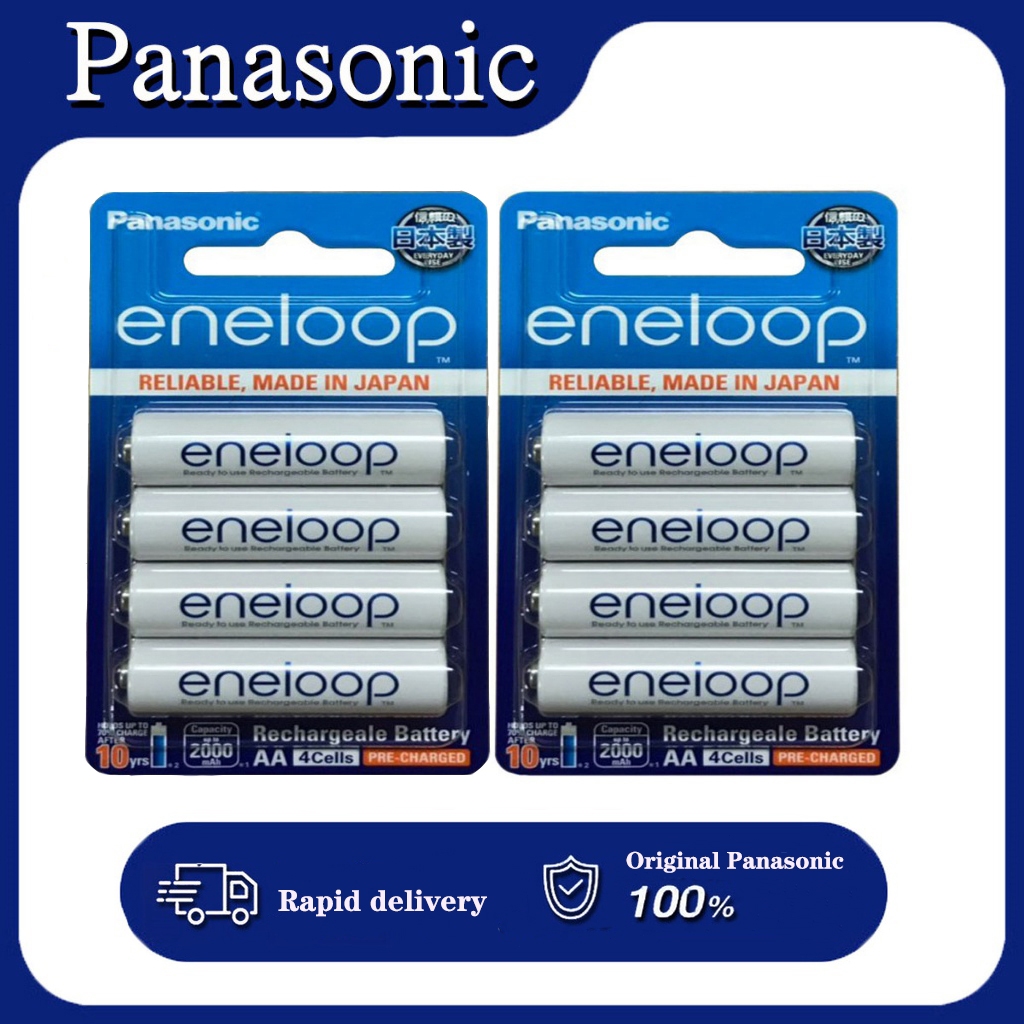 Pin sạc Panasonic Eneloop AA 2000mah 800mah Rechargable Battery (Vỉ 4 ...