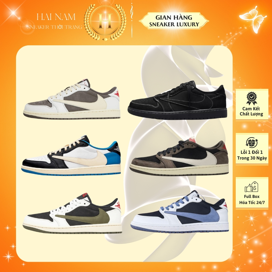 [ Best quality ] Giày Jordan 1 Low Travis Scott, Giày JD1 cổ thấp các ...