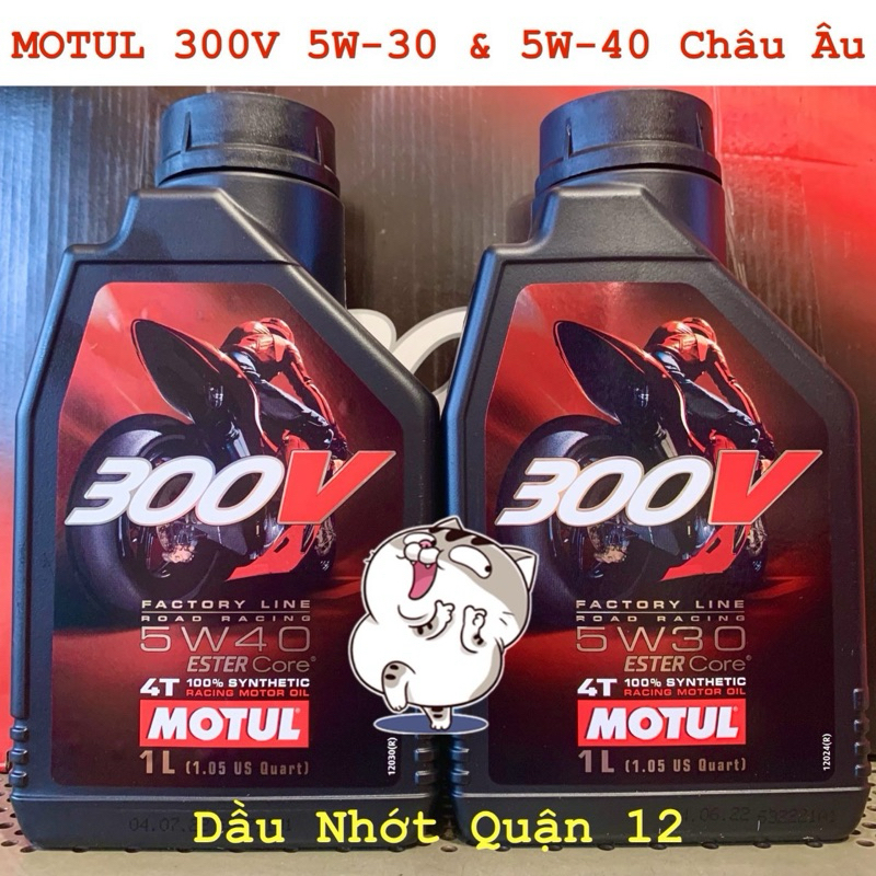 MOTUL PHÁP - Motul 300V 5W-30 - 5W-40 Factory Line Road Racing Ester Core MADE IN FRANCE ...