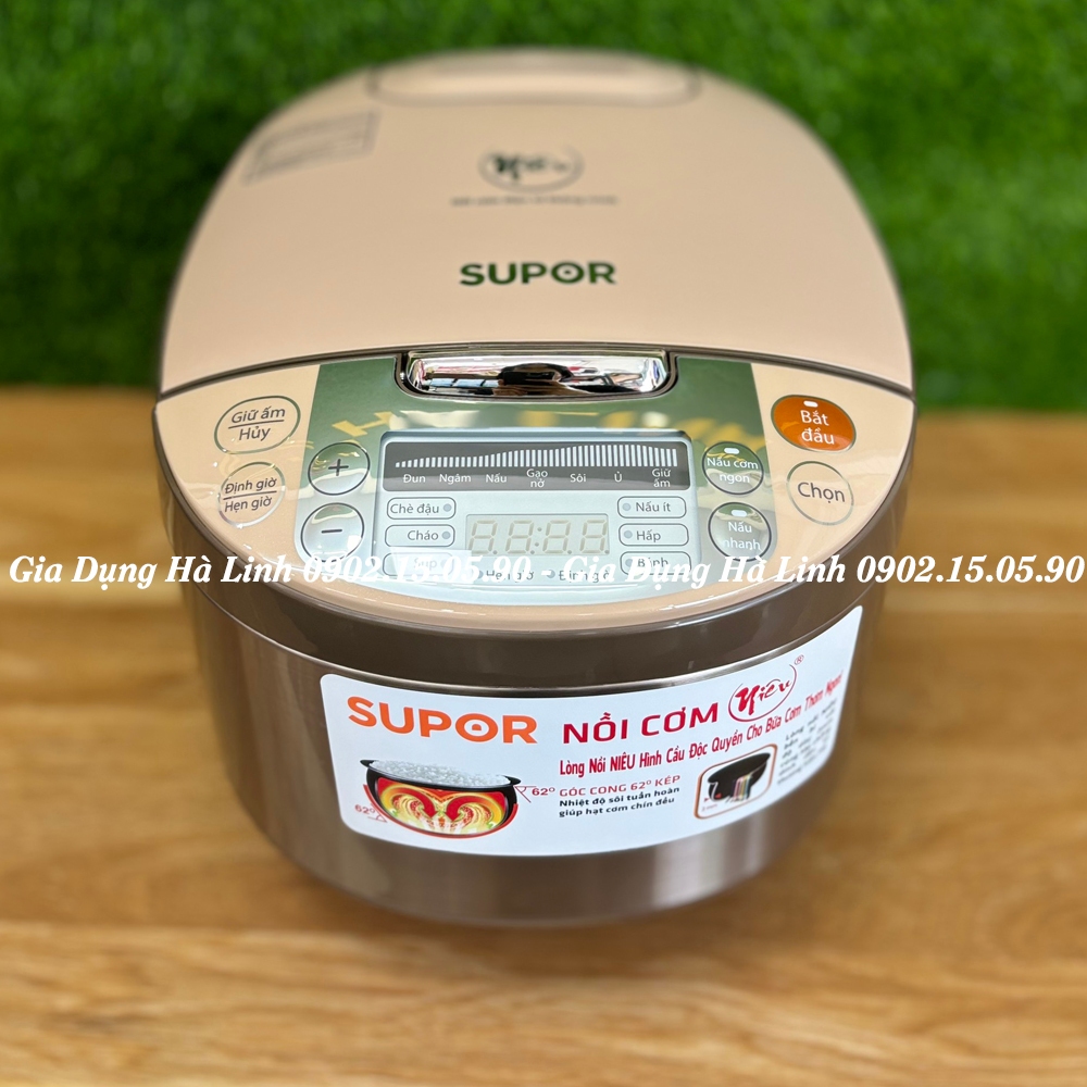 Nồi cơm điện tử Supor CFXB50FC33VN-75, Công suất 750W, Dung tích 1.8L, Lòng niêu thiết kế đặc ...