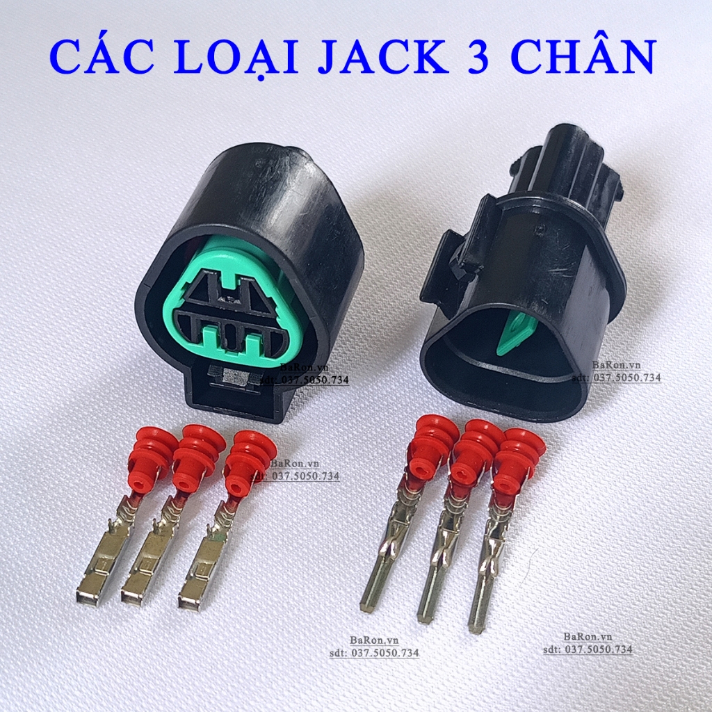 Các loại jack điện ô tô 3 chân dòng JF3 (nhiều kiểu khác nhau) | Shopee ...