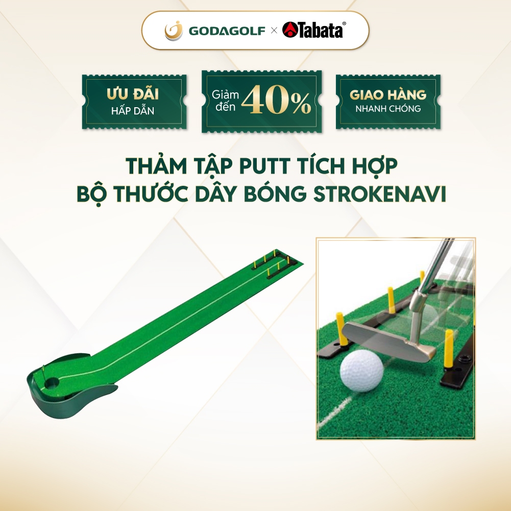 Thảm Tập Đẩy Bóng Tabata Putter Mat GV0127, Thảm tập golf tại nhà | Tabata Golf chính hãng ...