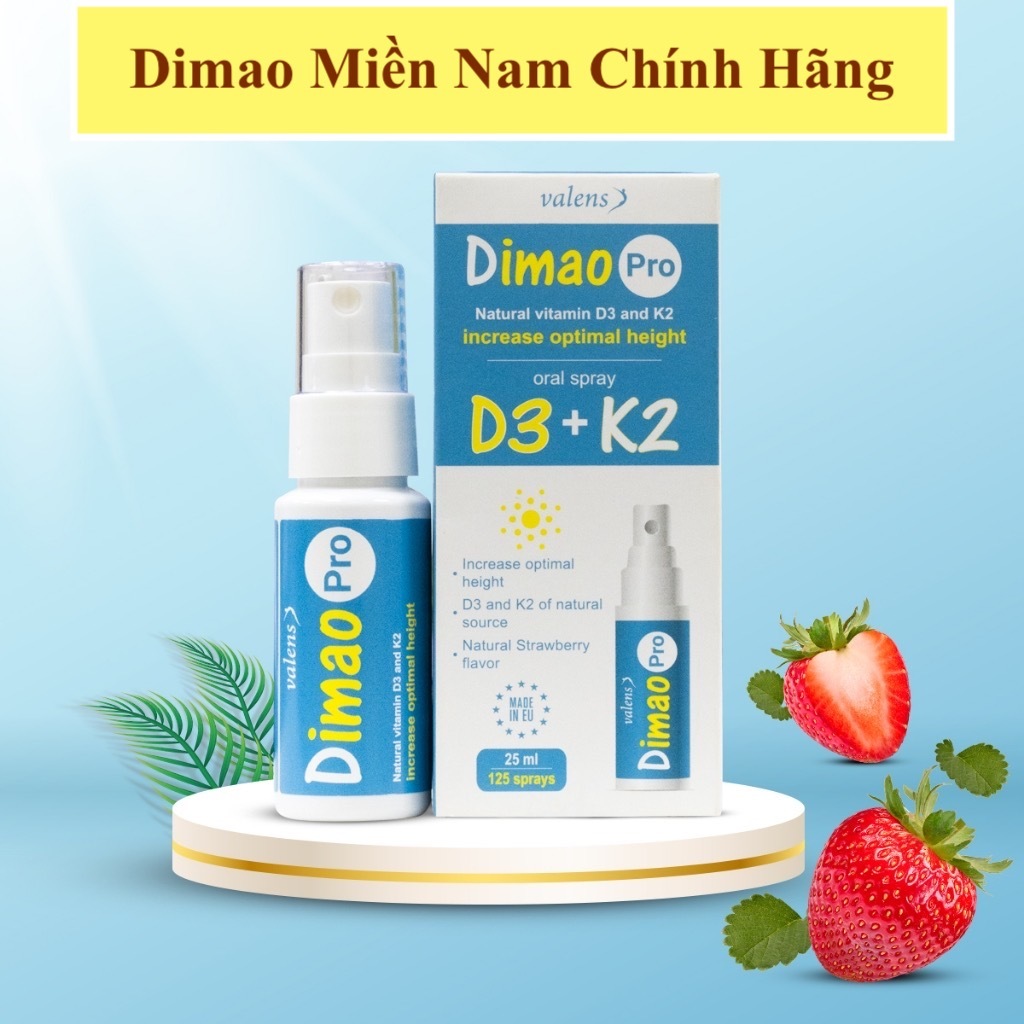 Dimao Pro Oral Spray D3K2 Dạng Xịt - Hỗ Trợ Tăng Chiều Cao, Tăng Cường ...