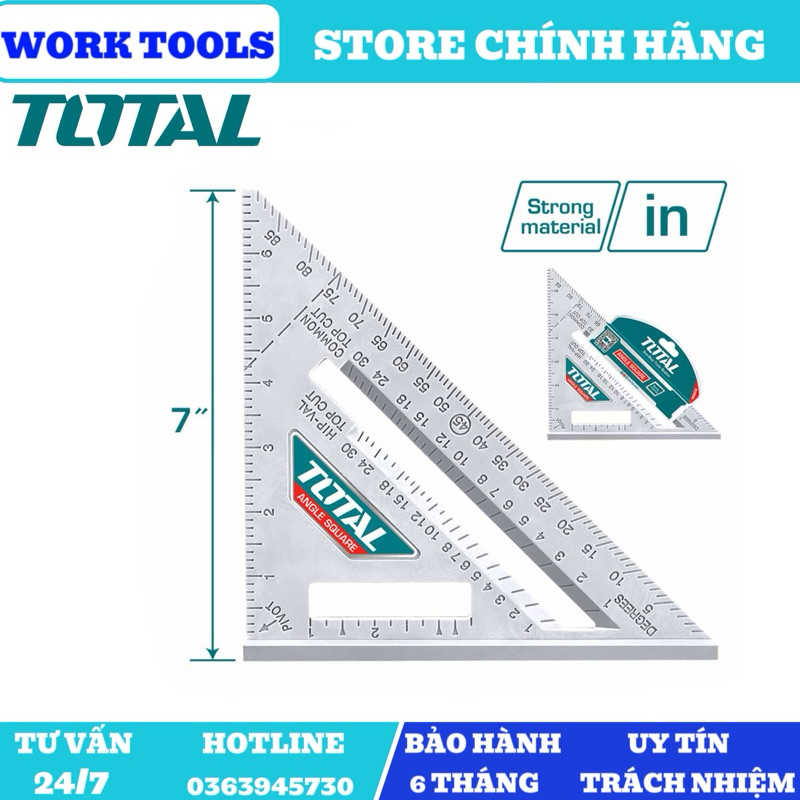 ĐỒ NGHỀ TOTAL Thước ê ke TMT61201 | Shopee Việt Nam
