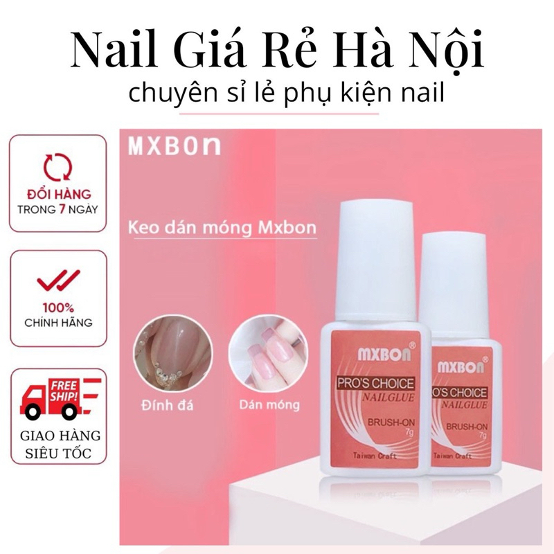 Keo Mxbon - Keo dán móng giả Mxbon chính hãng (7g) Nail Rẻ | Shopee ...