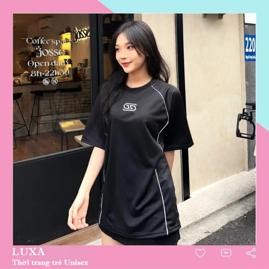 Áo thun tay lỡ unisex nam nữ RAGLAN04 LUXA, Áo phông unisex form rộng | Shopee Việt Nam