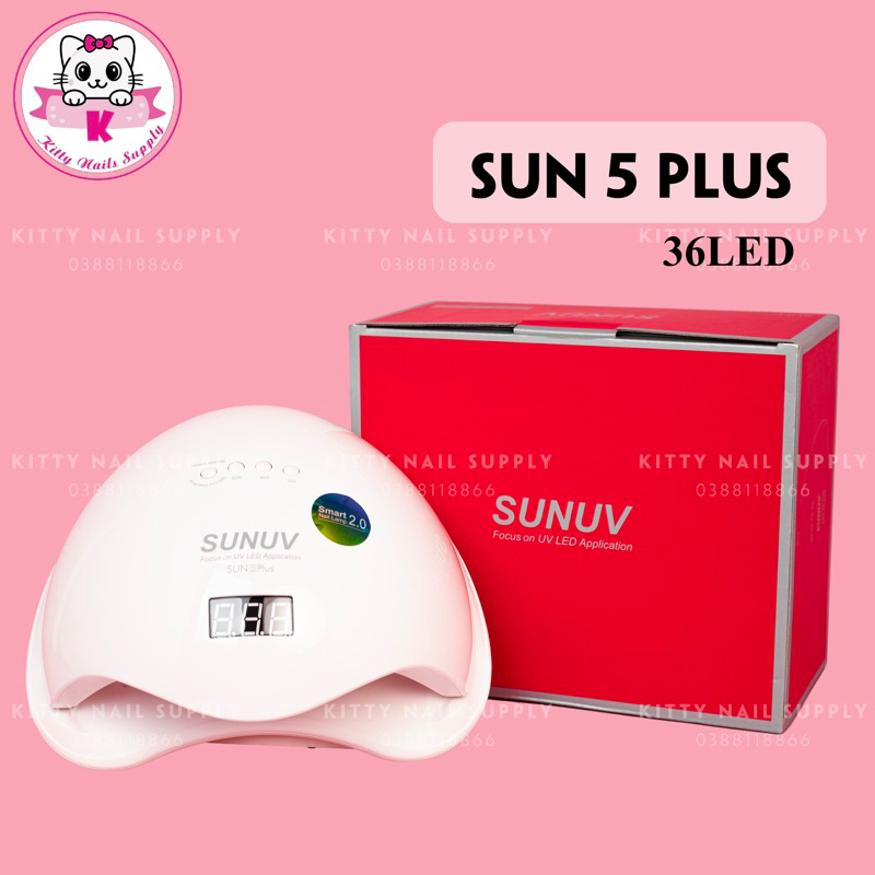 Máy hơ gel Sun 5 Plus UV/LED 48W tem xanh chính hãng, Bảo hành 3 tháng ...