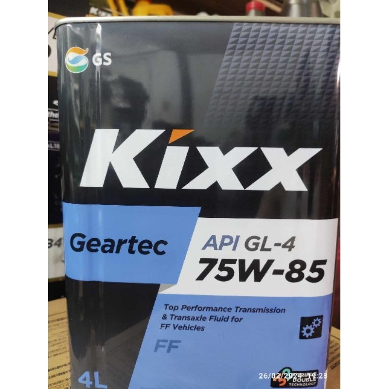 Nhớt hộp số cho xe số sàn Kixx Geartec API GL-4 75W85- 4L | Shopee Việt Nam