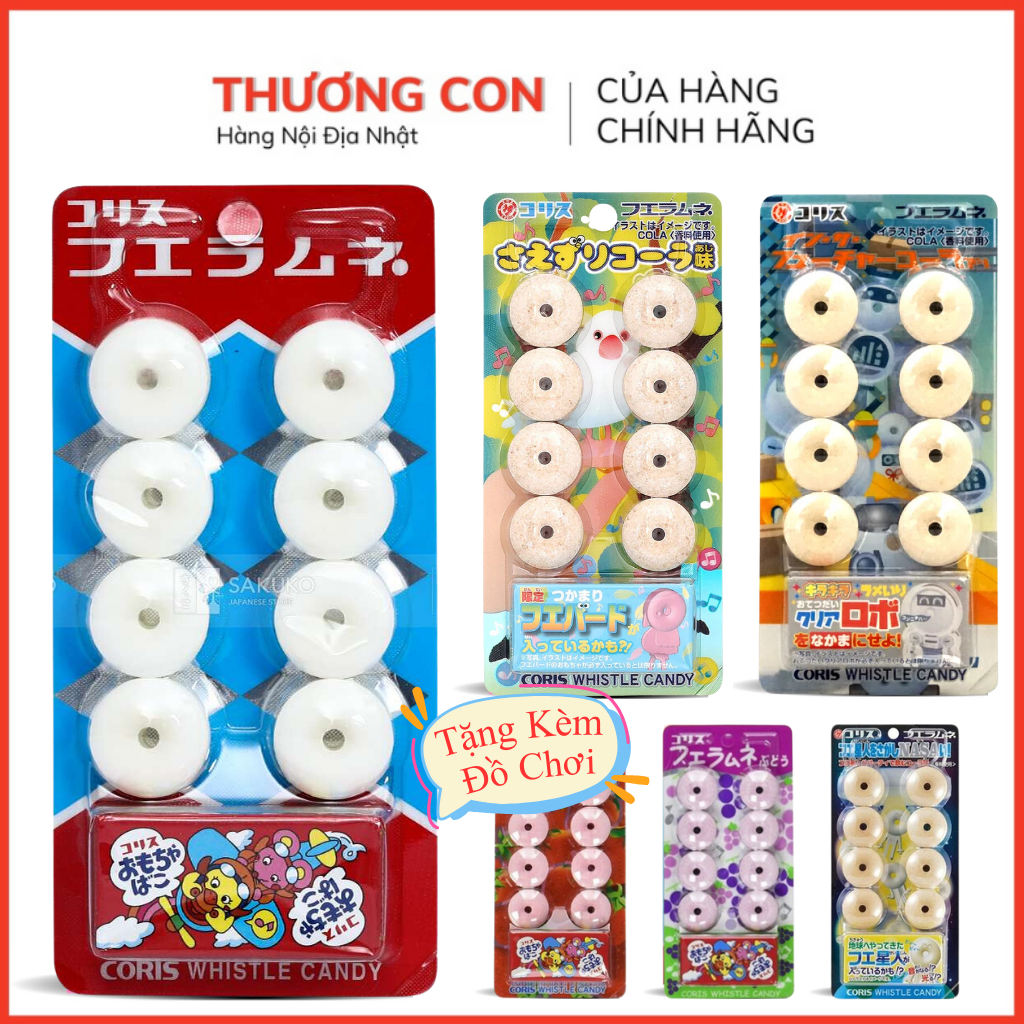 Kẹo Viên Huýt Sáo Coris Nhật Bản Hương Trái Cây Lamune Chanh Vitamin C ...