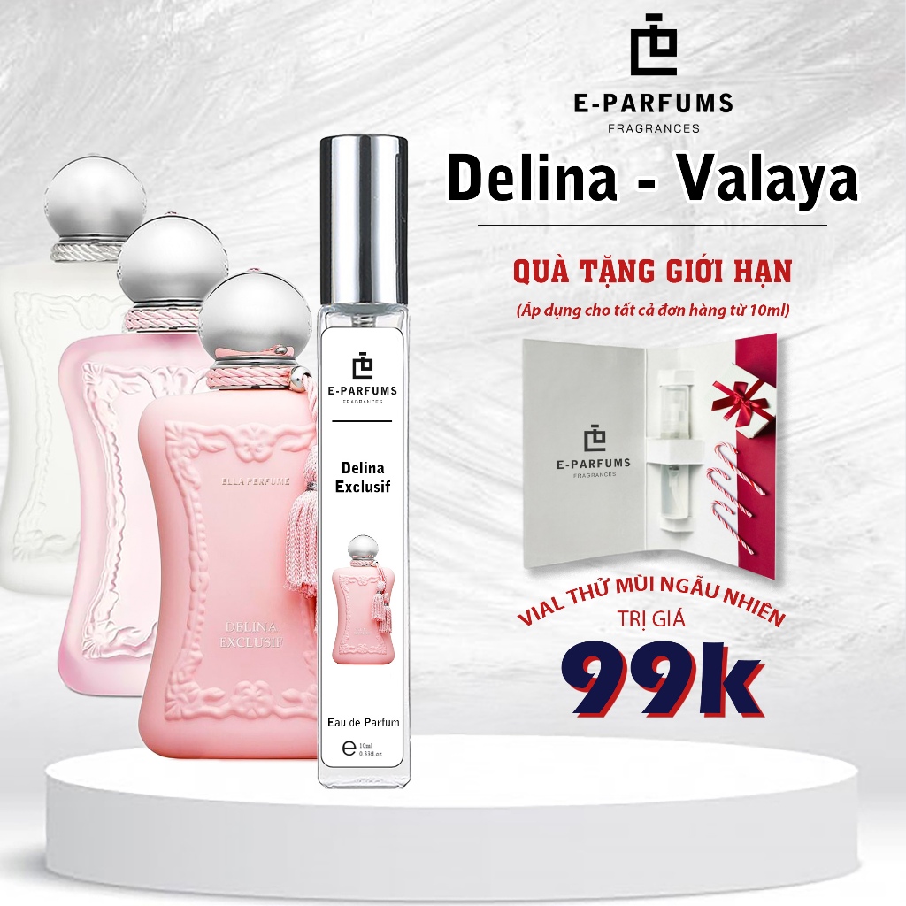 Nước Hoa Nữ Delina / Valaya / La Rosee Chính Hãng E-PARFUMS Chai 10ml ...