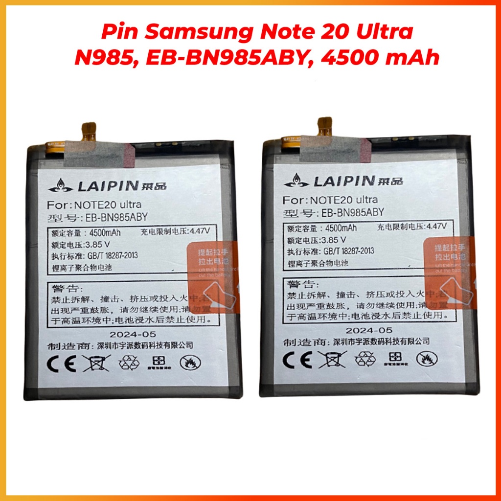 Pin samsung note 20 ultra EB-BN985ABY dung lượng 4500mAh | Shopee Việt Nam