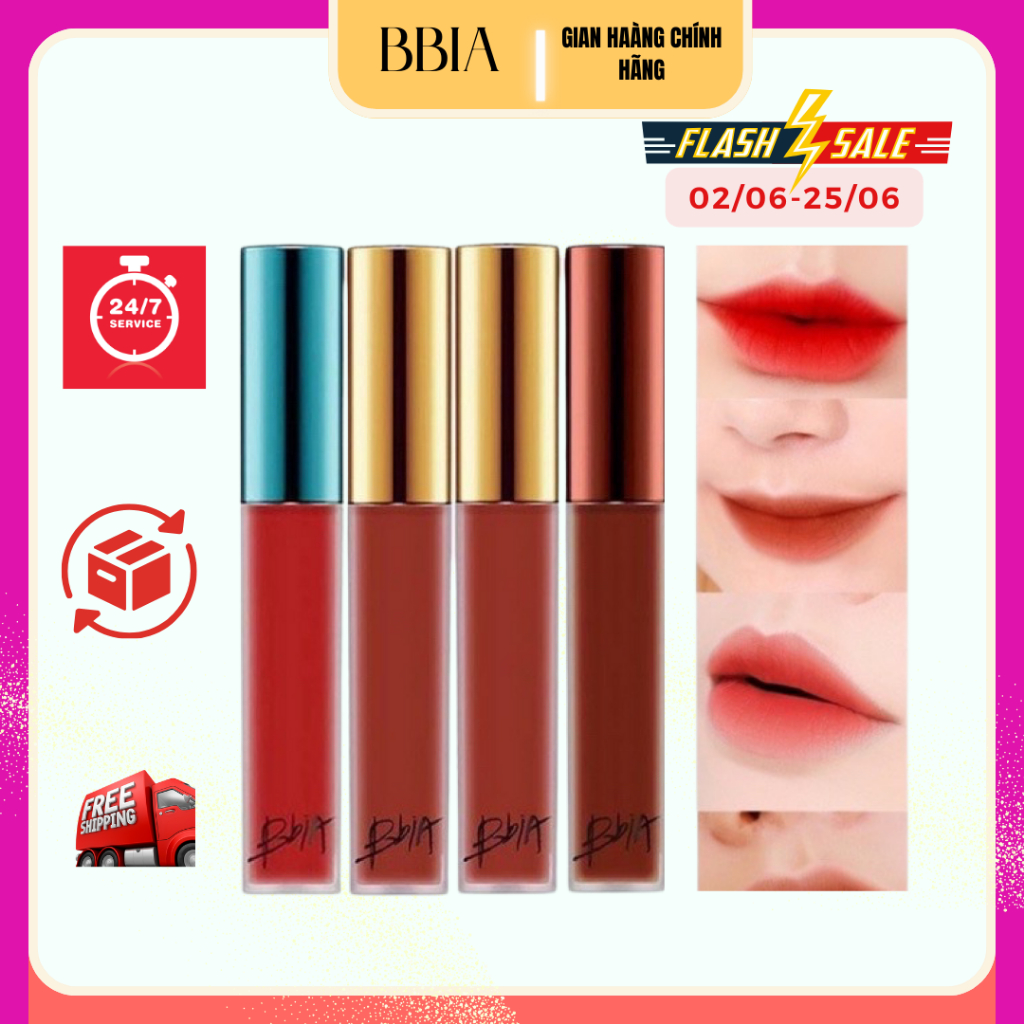 Son Kem Bbia 25 Last Velvet Lip Tint đủ màu 02 04 14 15 39 38 36 V25 V36 V38 Bbia | Shopee Việt Nam