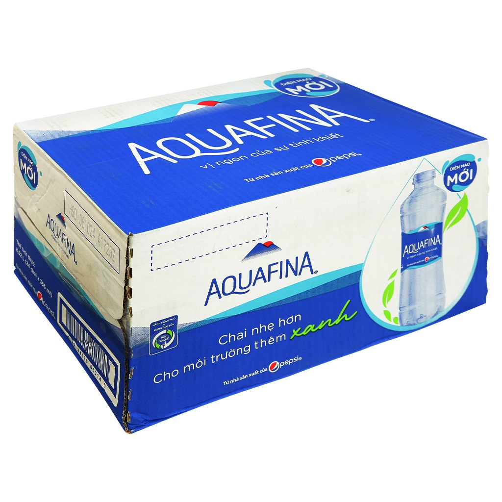Thùng 24 chai nước tinh khiết Aquafina 355ml (NƯỚC KHOÁNG AQUAFINA) | Shopee Việt Nam