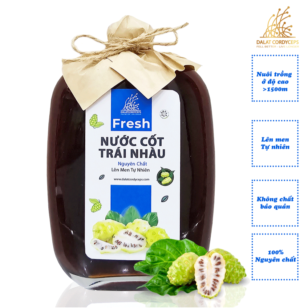 Nước cốt trái nhàu lên men tự nhiên - Dalat Cordyceps | Shopee Việt Nam