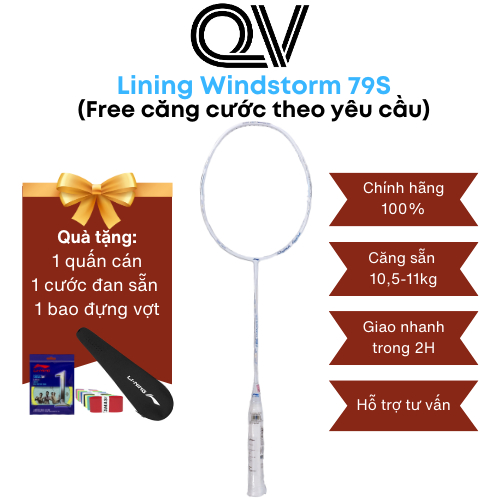 Vợt cầu lông Lining Winstorm 79S chính hãng Quốc Việt Badminton vợt nhẹ ...