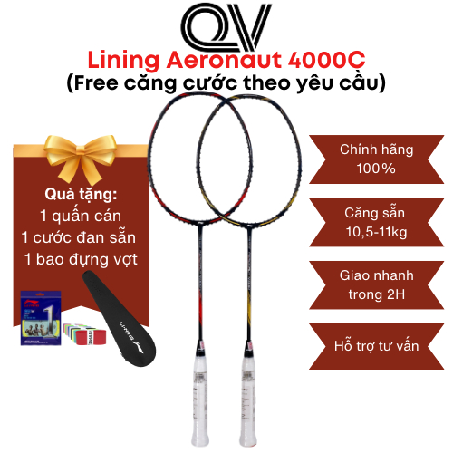 Vợt cầu lông Lining Aeronaut 4000C chính hãng Quốc Việt Badminton thiên ...