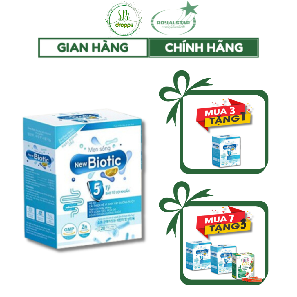 Men Vi Sinh New Biotic Gold 5 tỷ lợi khuẩn, Men Vi Sinh Cho bé Sao ...