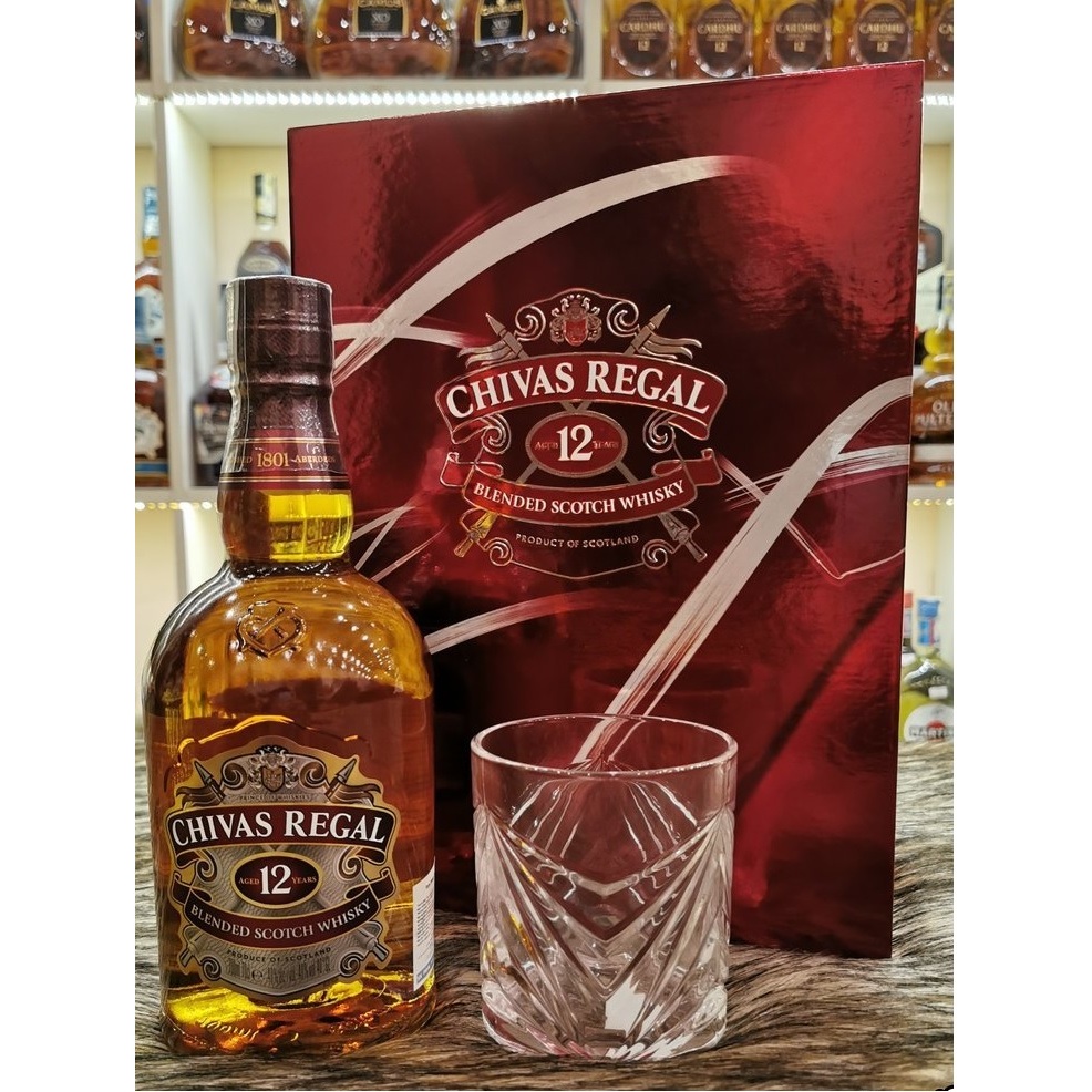 Whisky Chivas Regal 12 năm hộp quà kèm ly | Shopee Việt Nam