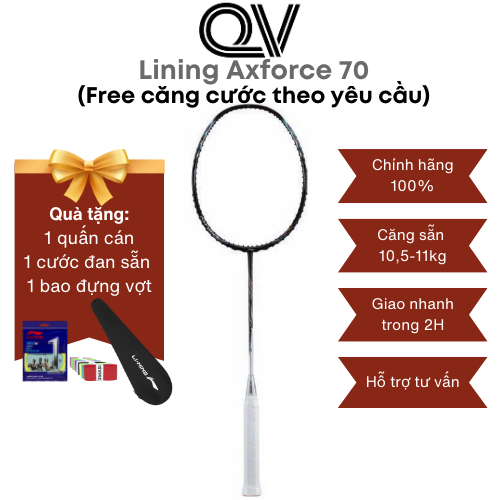 Vợt cầu lông Lining Axforce 70 chính hãng Quốc Việt Badminton phù hợp ...