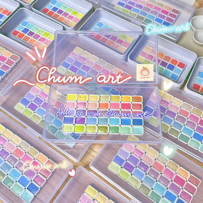Chum Art Màu nước MIYA tone Da mix Pastel màu nước dạng guache | Shopee ...