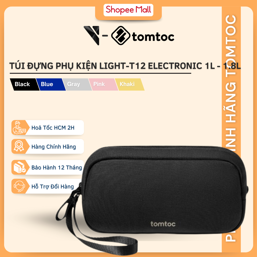 Túi đựng phụ kiện Tomtoc (Usa) LIGHT-T12 ELECTRONIC linh hoạt đa năng | Shopee Việt Nam