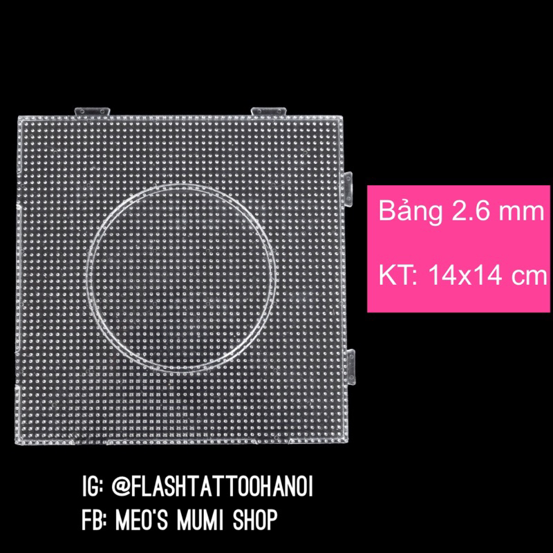 Bảng xếp hạt nhựa ủi 5mm và 2,6 mm - Dạng vuông, tròn, lục giác - Hama ...