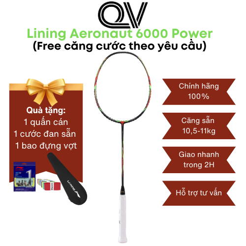 Vợt cầu lông Lining Aeronaut 6000 Power chính hãng Quốc Việt Badminton ...