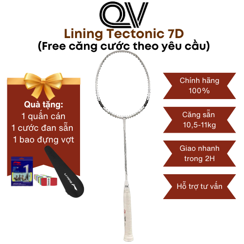 Vợt cầu lông Lining Tectonic 7D chính hãng Quốc Việt Badminton phản tạt ...