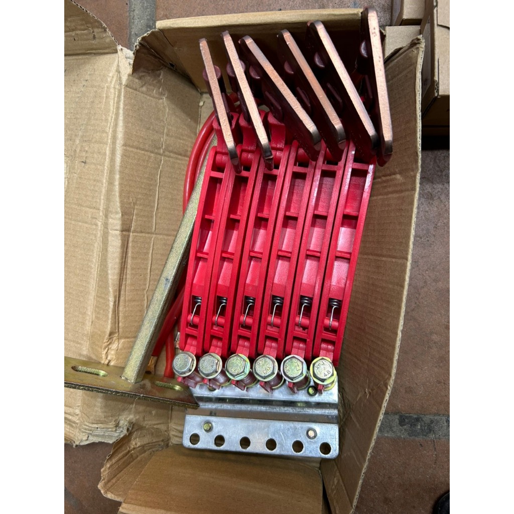 Chổi tiếp điện, chổi than ray điện 3P, 4P, 6P loại 60A, 100A, Chổi điện, chổi trượt, ray trượt ...