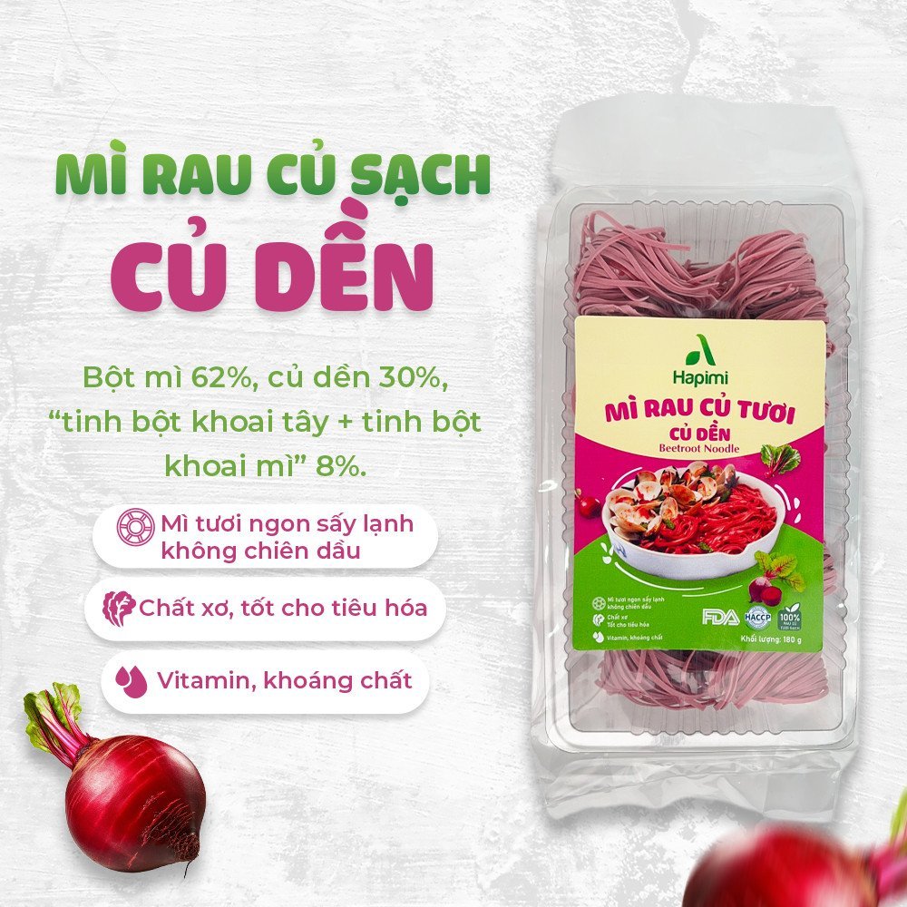 Mì Rau Củ Hapimi Vị Củ dền, Mì Ăn Kiêng, Mì Rau Củ Cho Bé, Ăn Chay ...