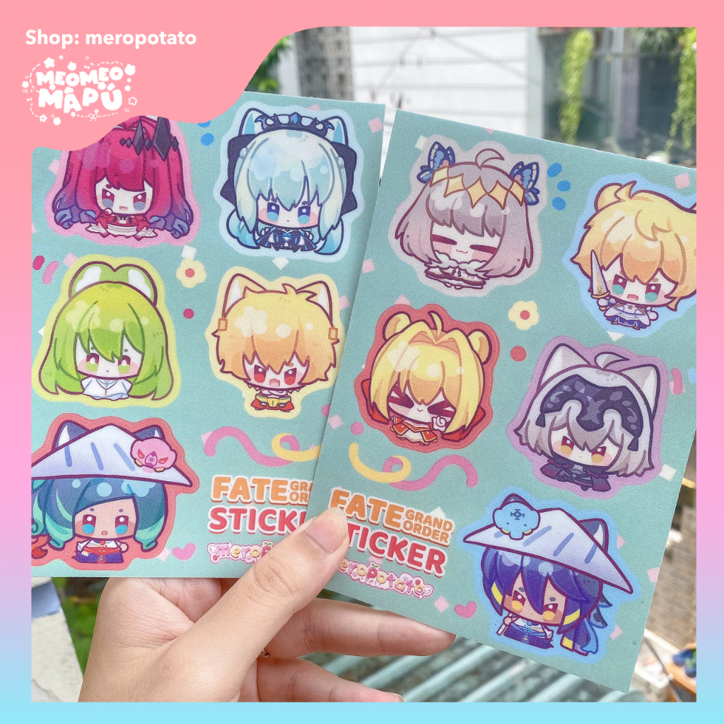 Hình dán sticker Fate Grand Order FGO (đọc kĩ mô tả) | Shopee Việt Nam
