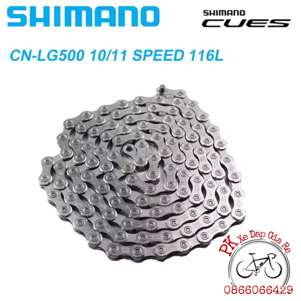 Xích Xe Đạp SHIMANO CN-LG500, Sên xe đạp Shimano Cues 10 / 11 speed ...