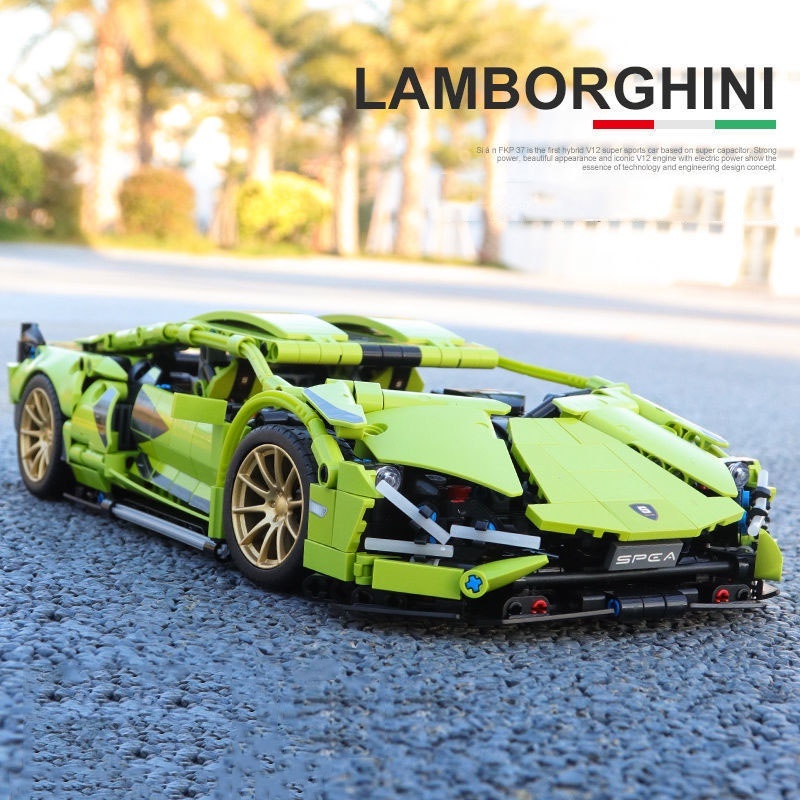Mô hình lắp ráp siêu xe Lamboni 1280 | Shopee Việt Nam