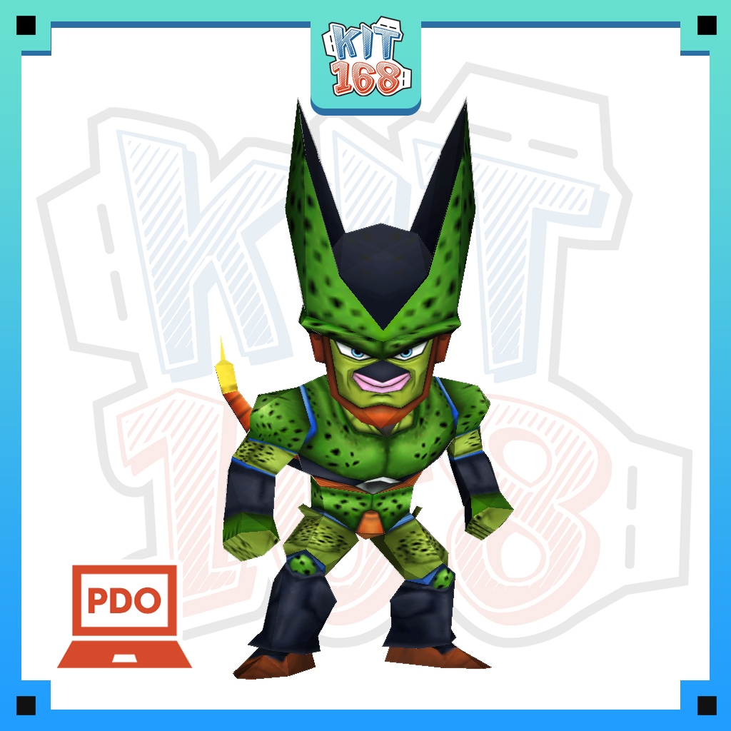 Mô hình giấy Anime Game Chibi Cell form 2 - Dragon Ball | Shopee Việt Nam