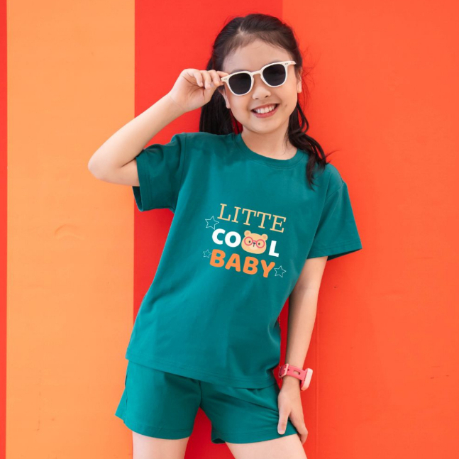 Bộ quần áo bé gái hè 2026 - Set đồ thun cotton cho bé gái cân nặng từ ...