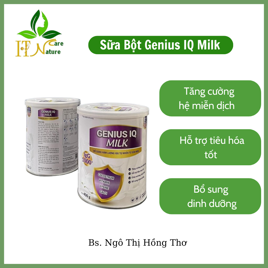Sữa Bột Genius IQ Milk Tăng Cường Hệ Miễn Dịch Hỗ Trợ Tiêu Hóa Tốt ...