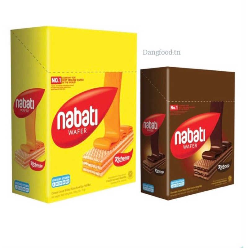 Bánh Kem Xốp Phô Mai Richeese Nabati (Hộp 20 thanh x 15g) | Shopee Việt Nam