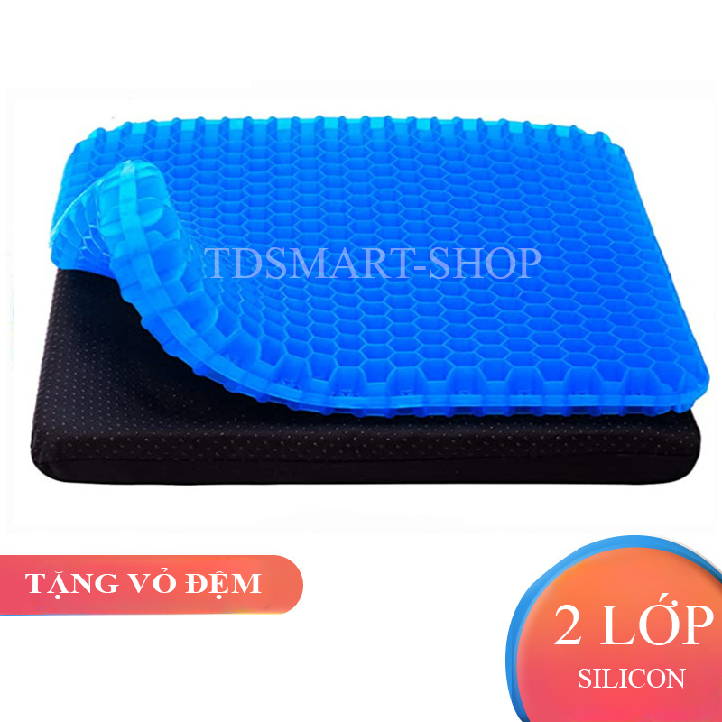 Đệm Ngồi Silicon 2 Lớp Cao Cấp, Đệm Silicon Thoáng Khí 3D Lót Mông ...