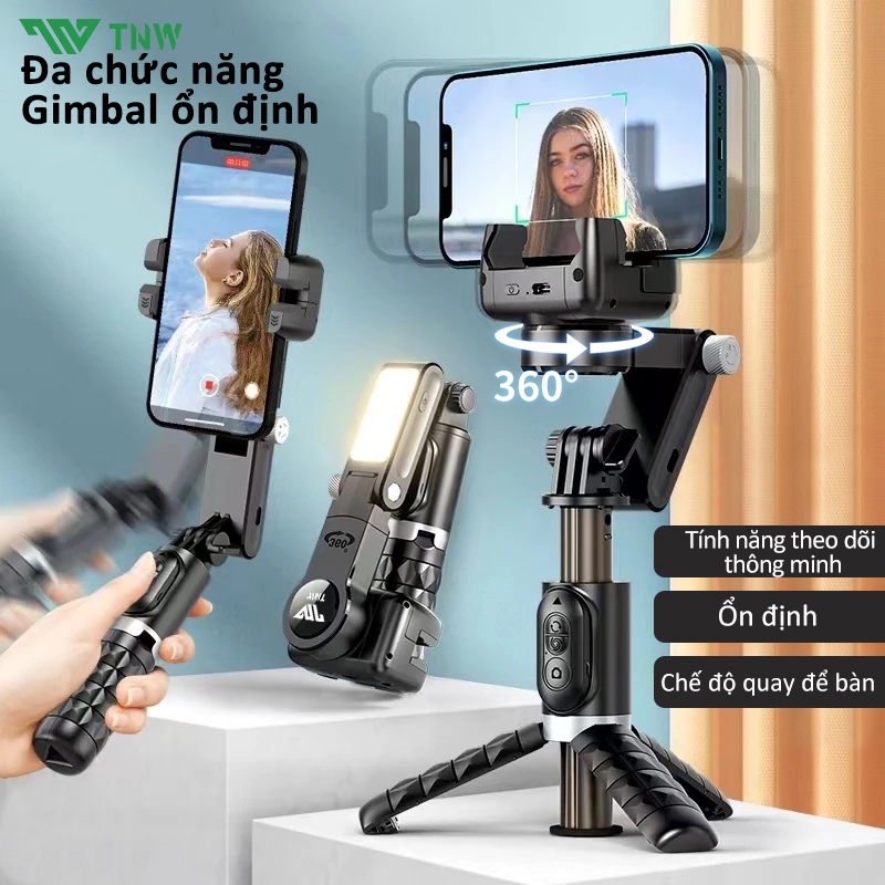 TNW Q18 Gimbal chống rung điện thoại,Gimbal điện thoại theo dõi chuyển động,Điều khiển từ xa ...