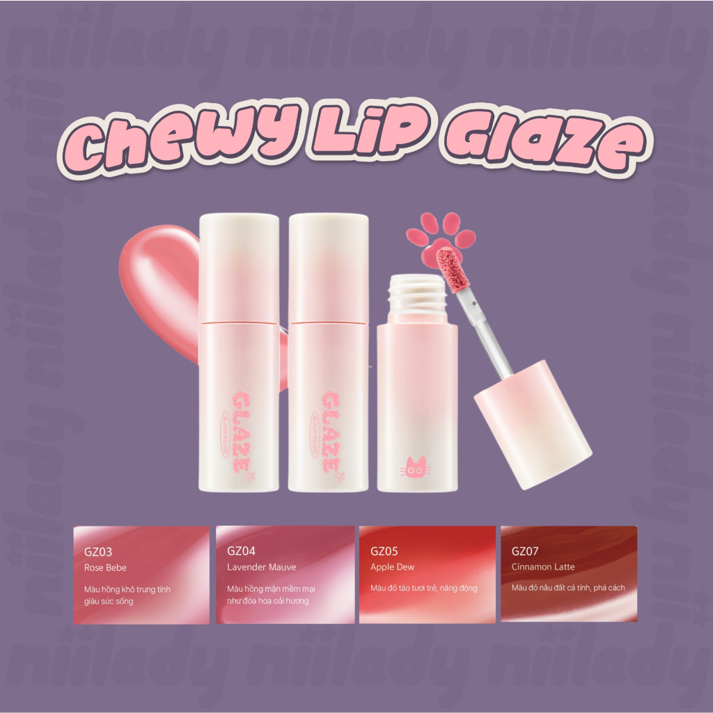 Son Black Rouge Chewy Lip Glaze | Shopee Việt Nam