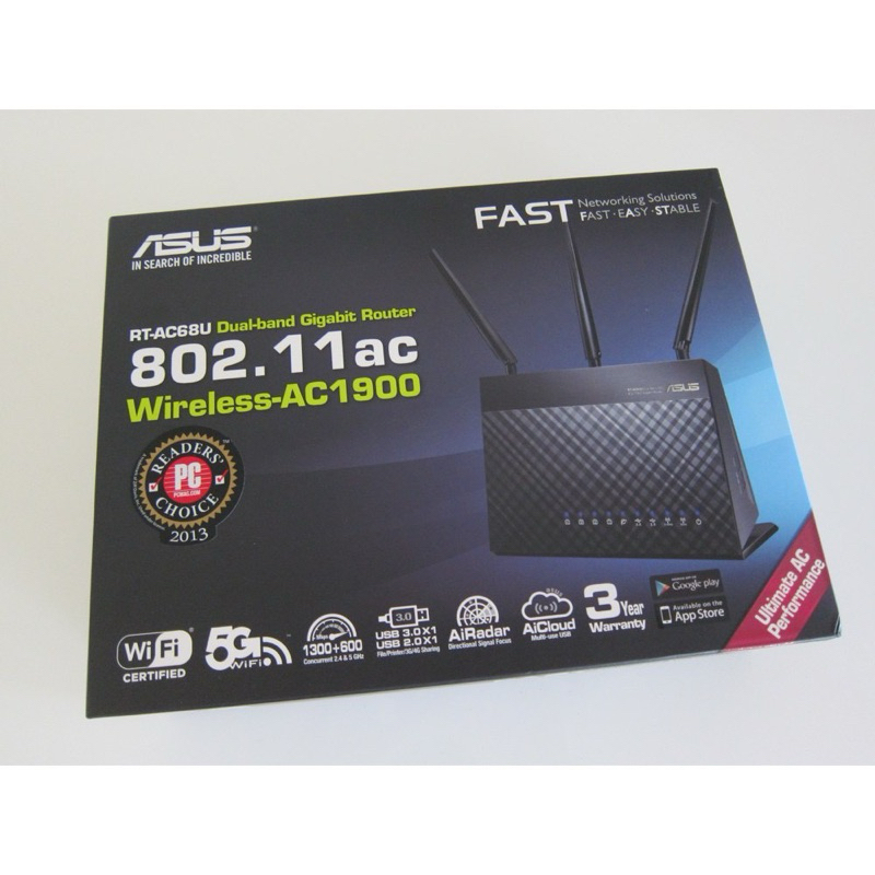 Asus Router RT-AC68U Băng tầng kép Chuẩn AC 1900 (Thanh lý) | Shopee ...