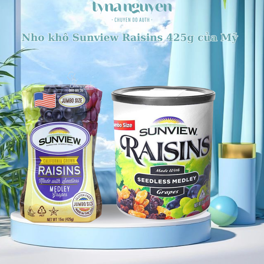 Nho khô Sunview Raisins 425g của Mỹ | Shopee Việt Nam