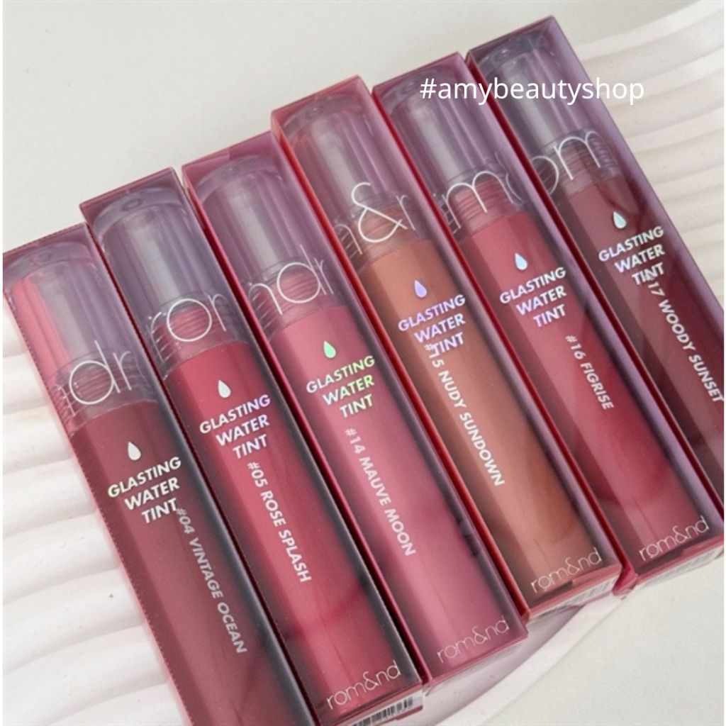 Son Tint Bóng Siêu Lì Căng Mọng Môi Romand Glasting Water Tint 4g