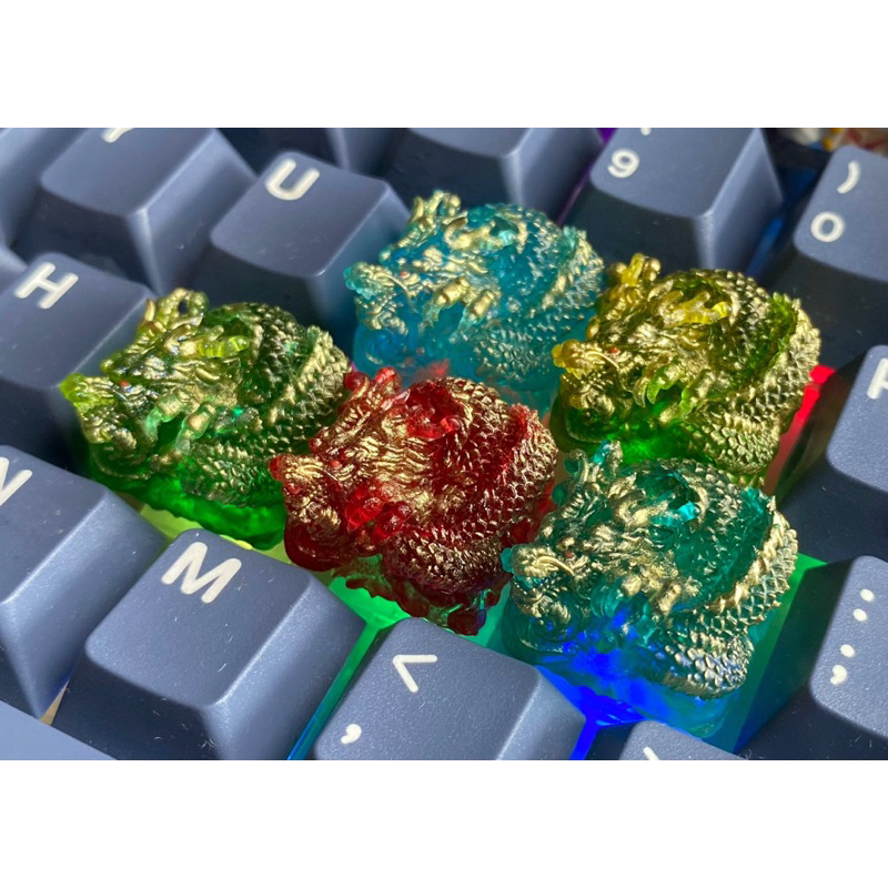 (tặng đế) Keycap Dragon - nút phím cơ nghệ thuật - keycap - artisan ...