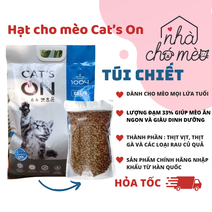Thức ăn hạt Cat's On, Caton, Cats On cho mèo mọi lứa tuồi | Shopee Việt Nam