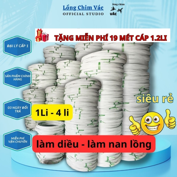 Cáp quang làm diều sáo 1m7 1m2 giá rẻ nan cáp quang 1li 2li 3li 4li 5li Diều sáo tb - Thành diều ...
